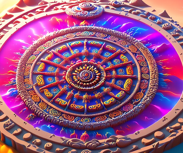 ArtStation - Tibetian Mandala made of sand.4K wallpapers (pack of 50 ...