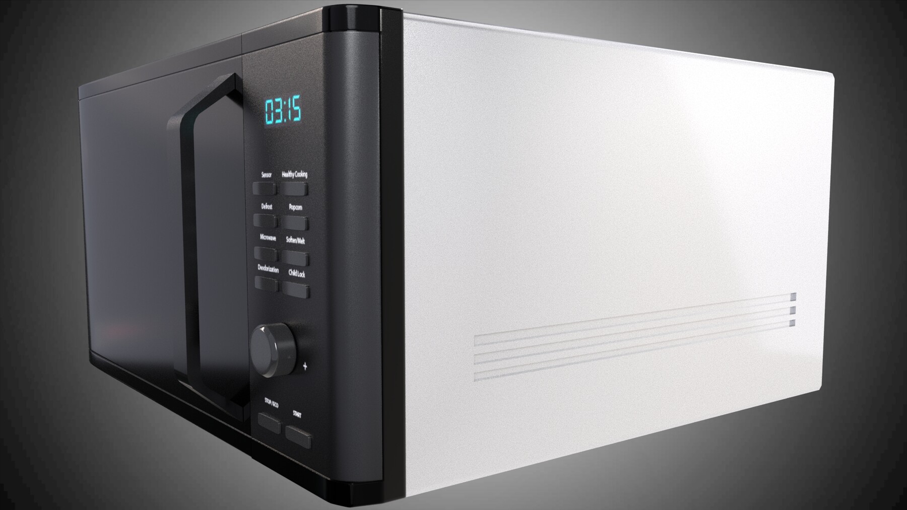 ArtStation - 3d model of microwave | Game Assets