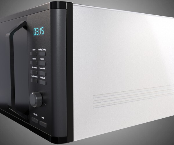 ArtStation - 3d model of microwave | Game Assets