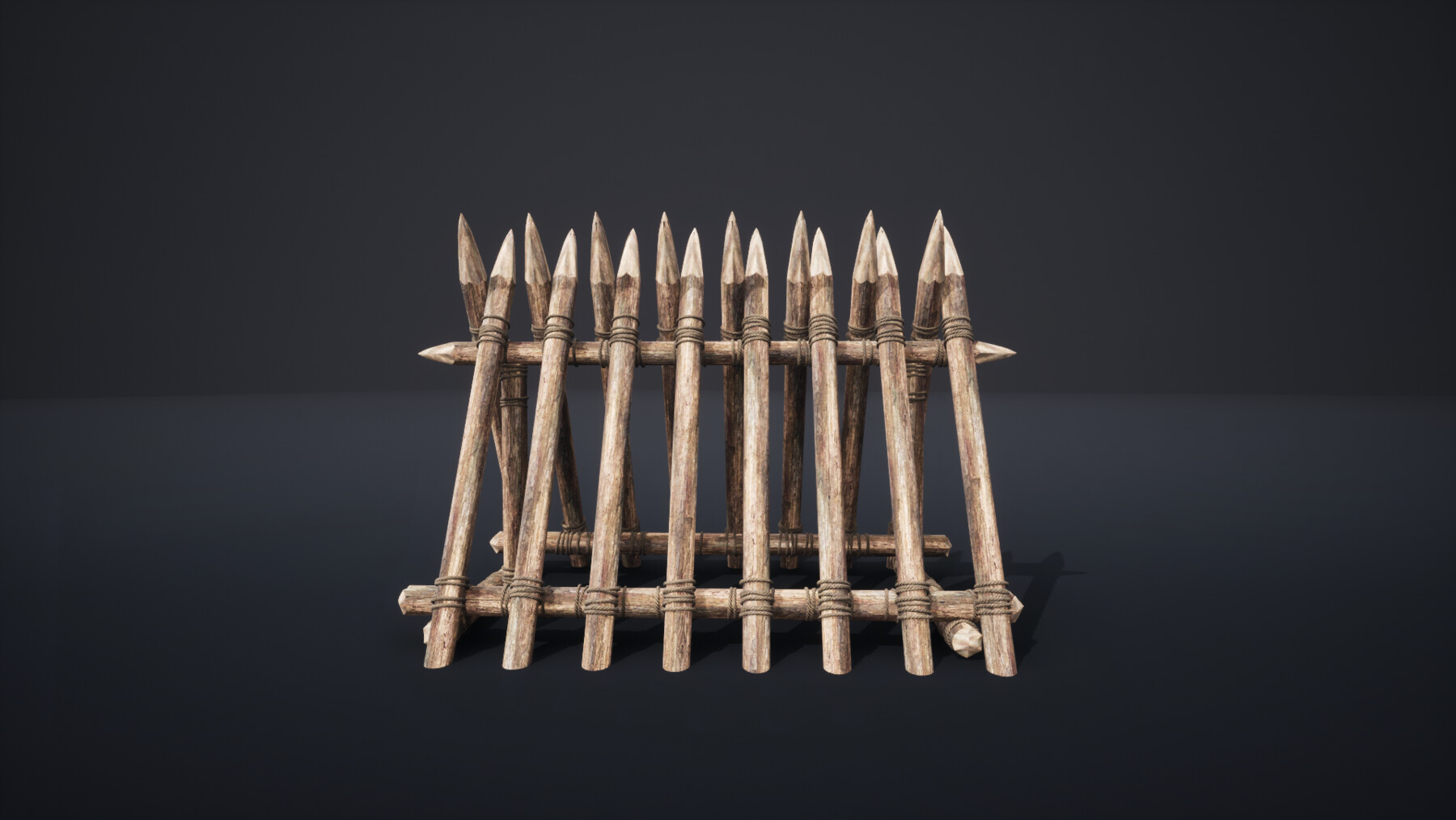 ArtStation - PALISADE WALL BARRIER BARRICADE DAM WOODEN MEDIEVAL ...