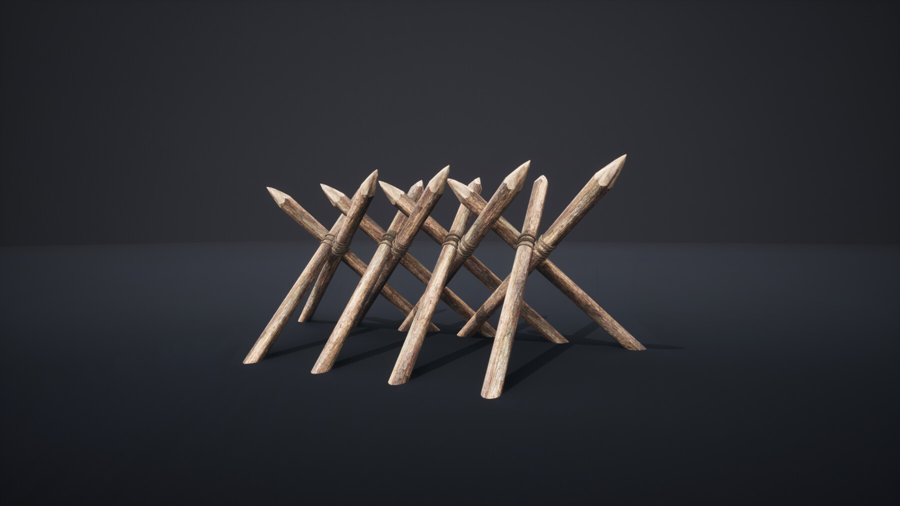 ArtStation - PALISADE BARRIER BARRICADE WALL DAM MEDIEVAL WOODEN VILLAGE FORT | Game Assets