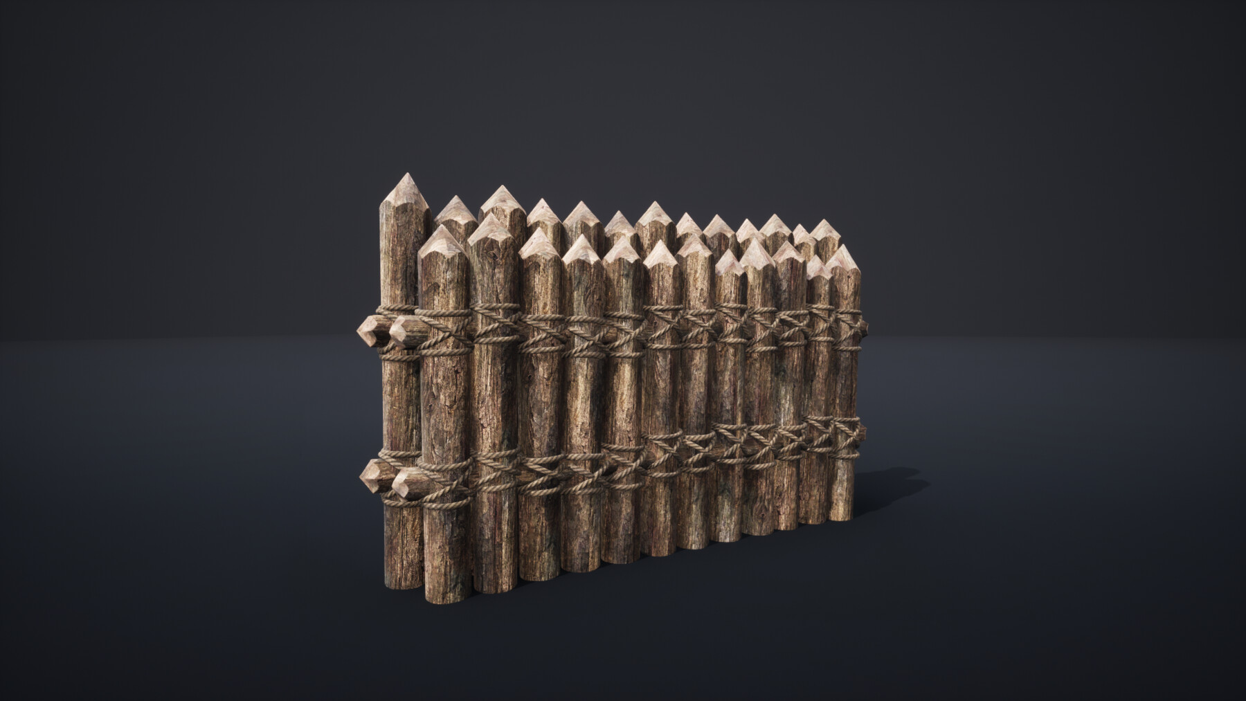 ArtStation - PALISADE BARRIER BARRICADE FORT WALL DAM WOODEN MEDIEVAL ...