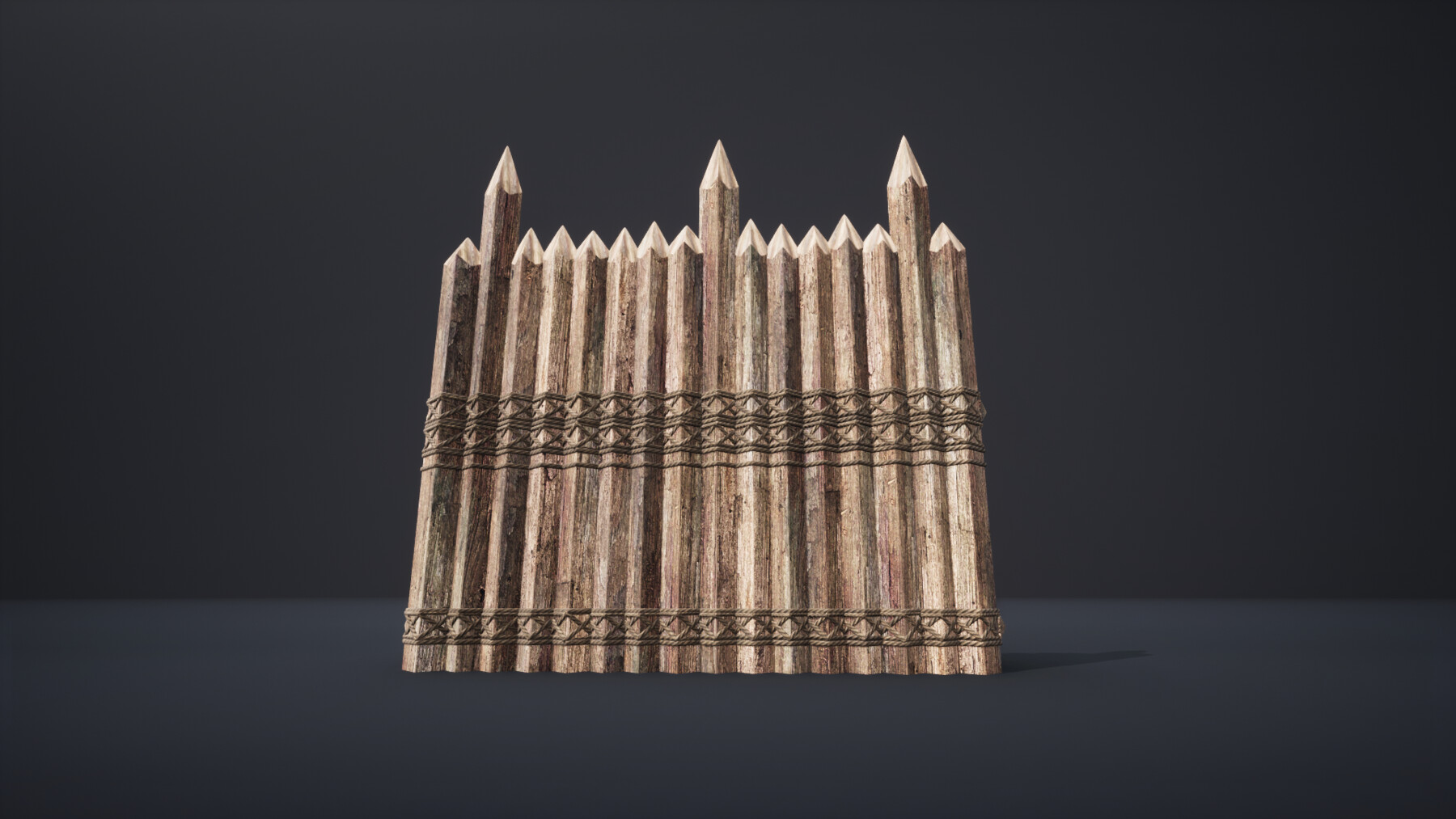 ArtStation - PALISADE BARRICADE BARRIER WALL DAM WOODEN MEDIEVAL ...