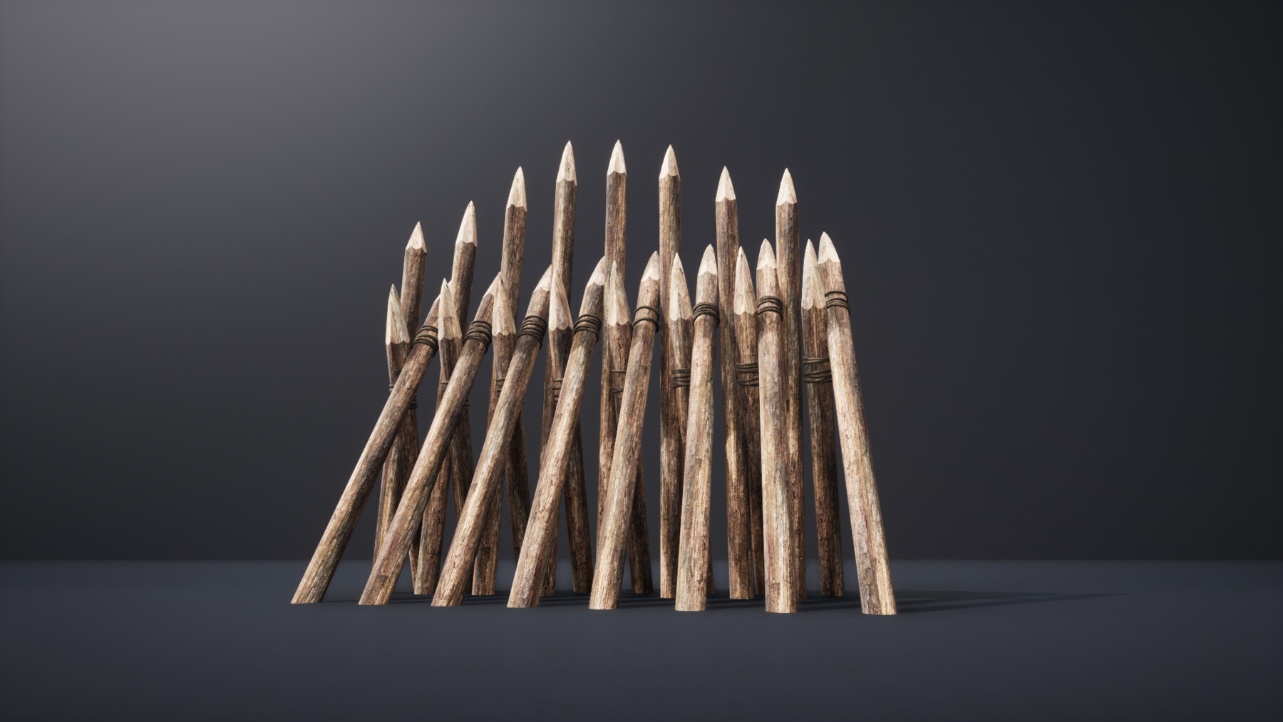 ArtStation - PALISADE BARRIER BARRICADE WALL WOODEN DAM MEDIEVAL ...