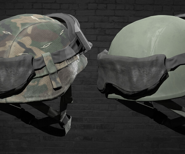 ArtStation - MILITARY Game Ready PASGT Helmet Low-poly 3D model | Game ...