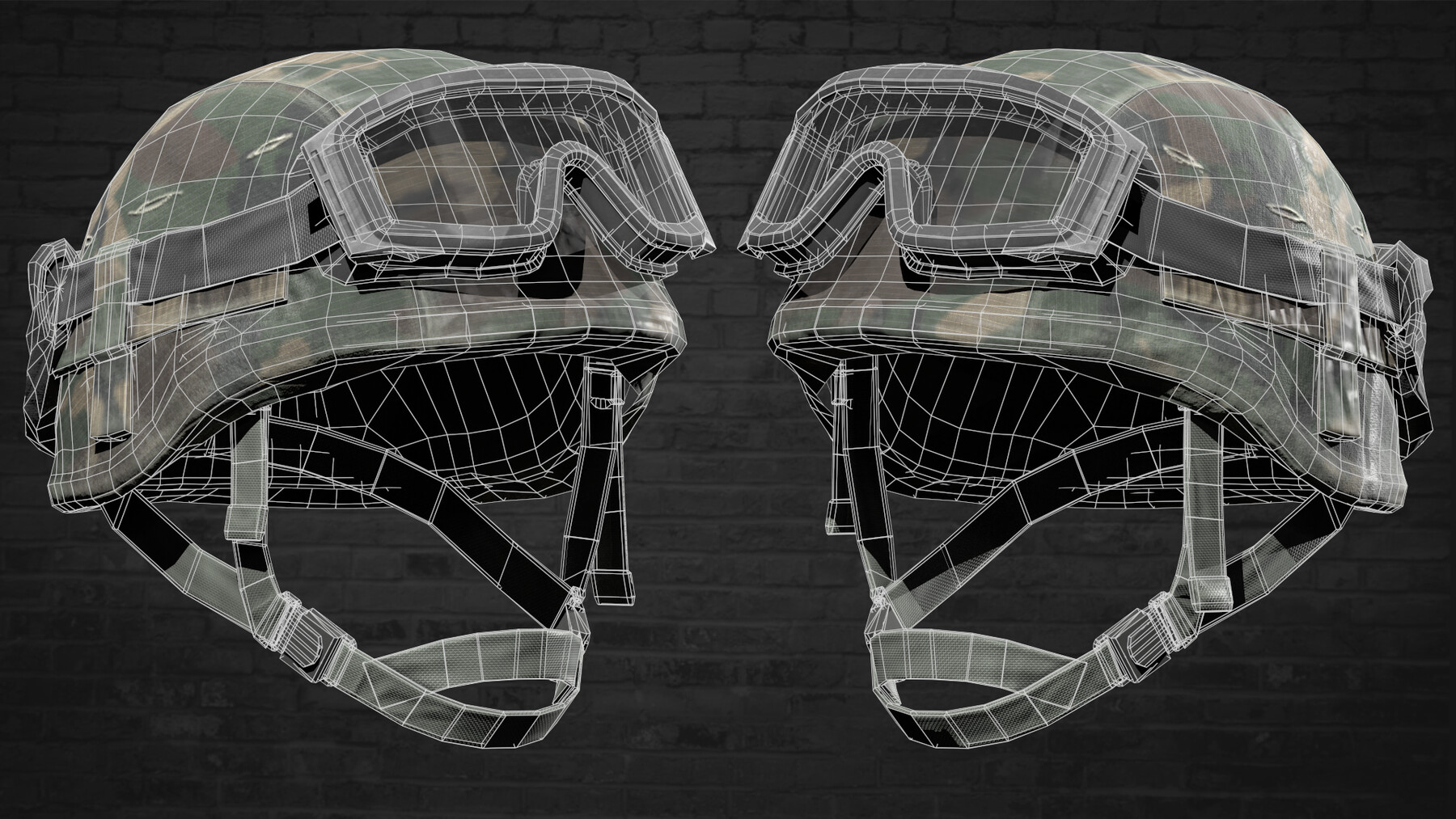 ArtStation - MILITARY Game Ready PASGT Helmet Low-poly 3D model | Game ...