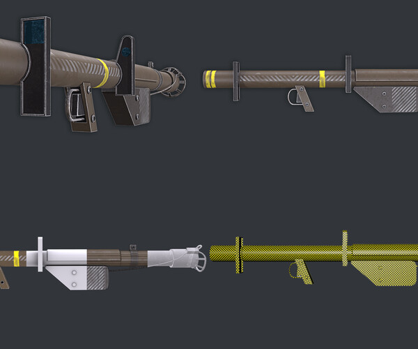 ArtStation - Rocket Launcher Pack Game Ready | Game Assets