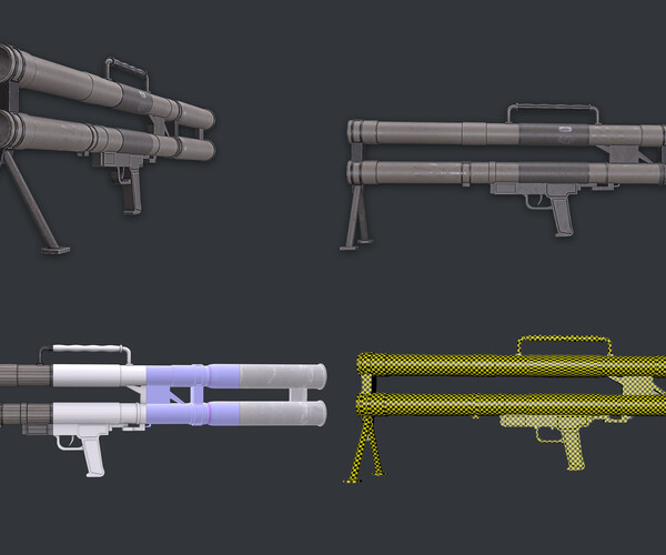 ArtStation - Rocket Launcher Pack Game Ready | Game Assets