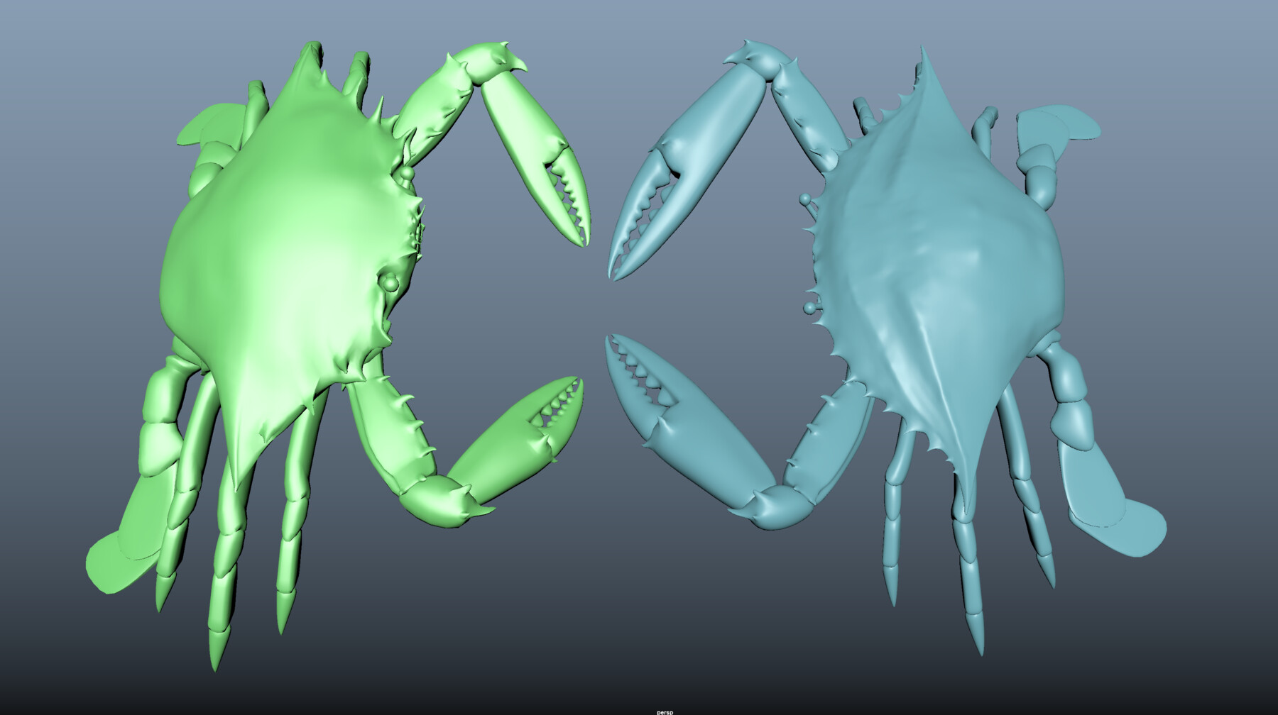 ArtStation - crab 蟹 Model | Resources