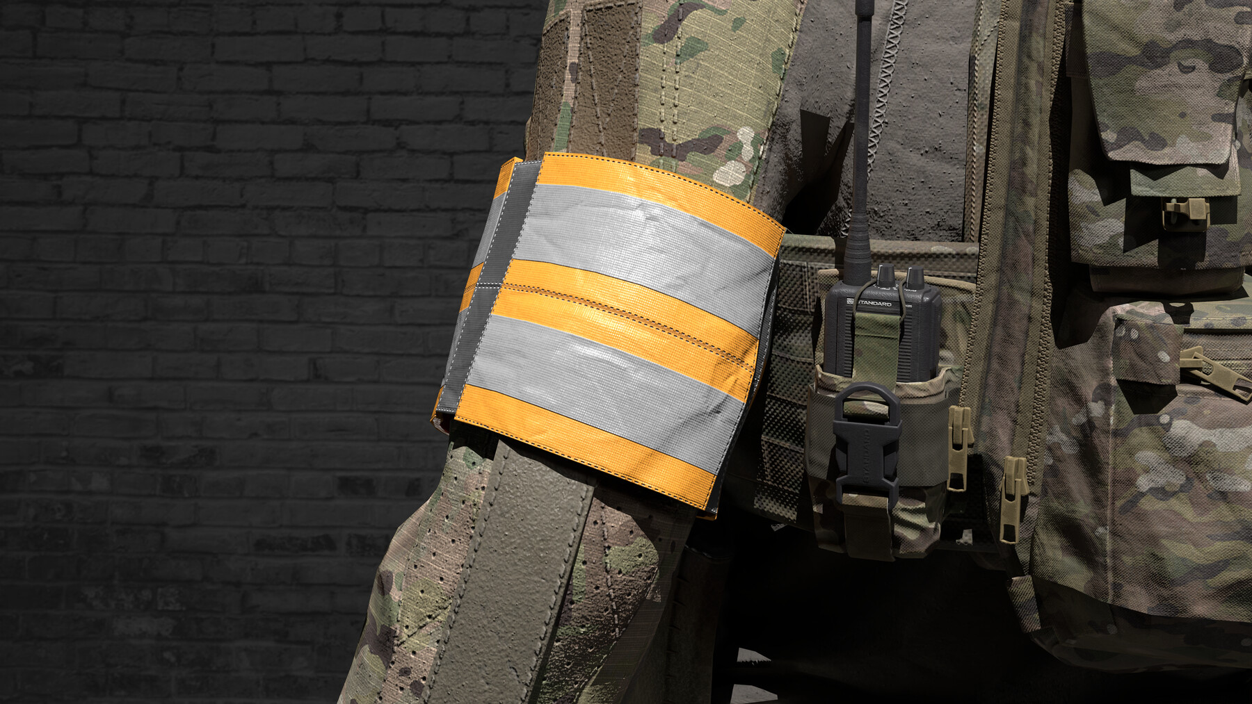 ArtStation - MILITARY Reflective Arm Band Low-poly 3D model | Game Assets
