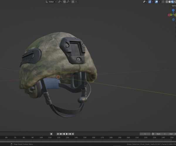 ArtStation - MILITARY Game Ready Kiver RSP Russian Helmet Low-poly 3D ...