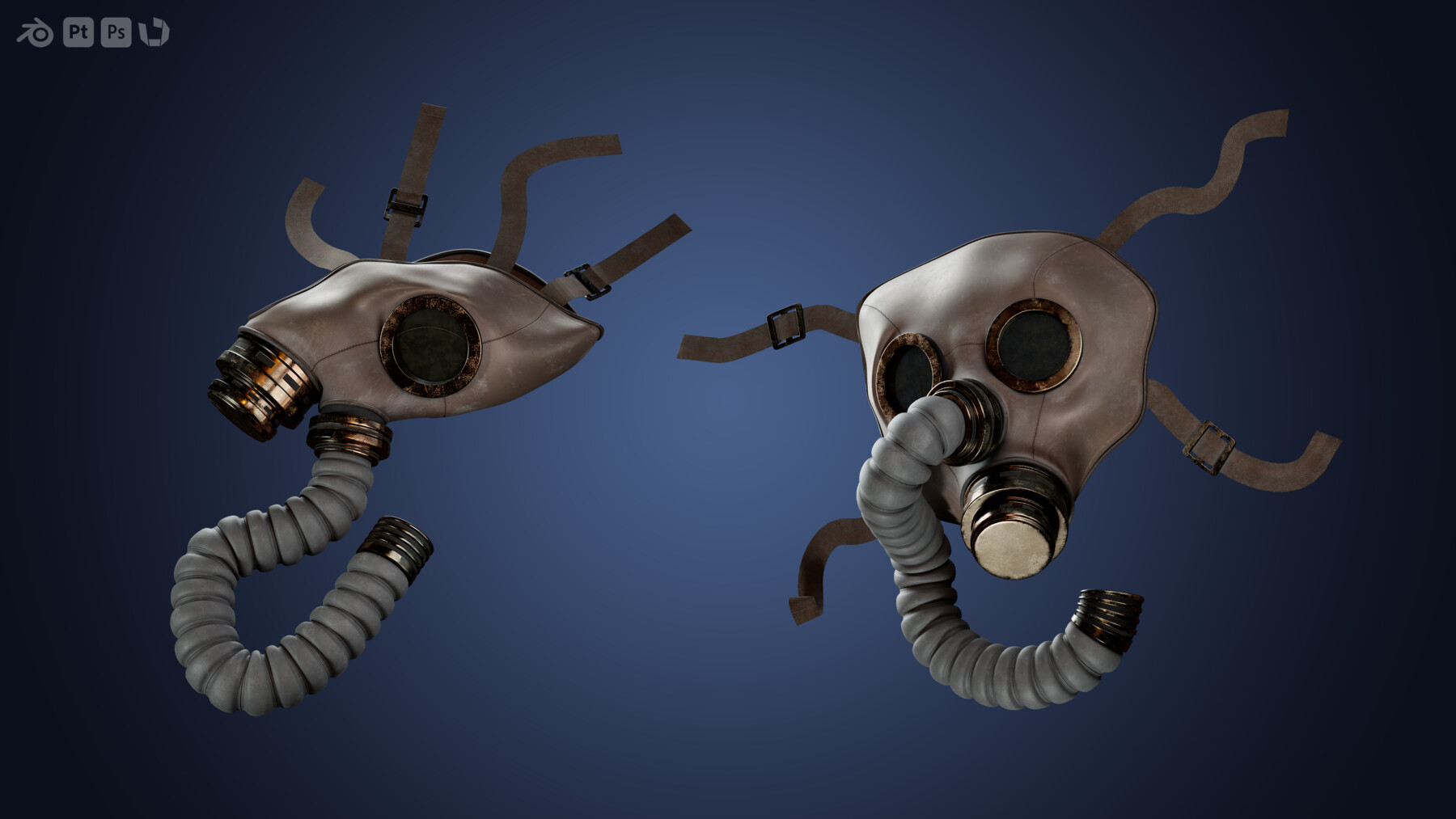 ArtStation - Old Gas Mask | Post Apocalyptic | Game Assets