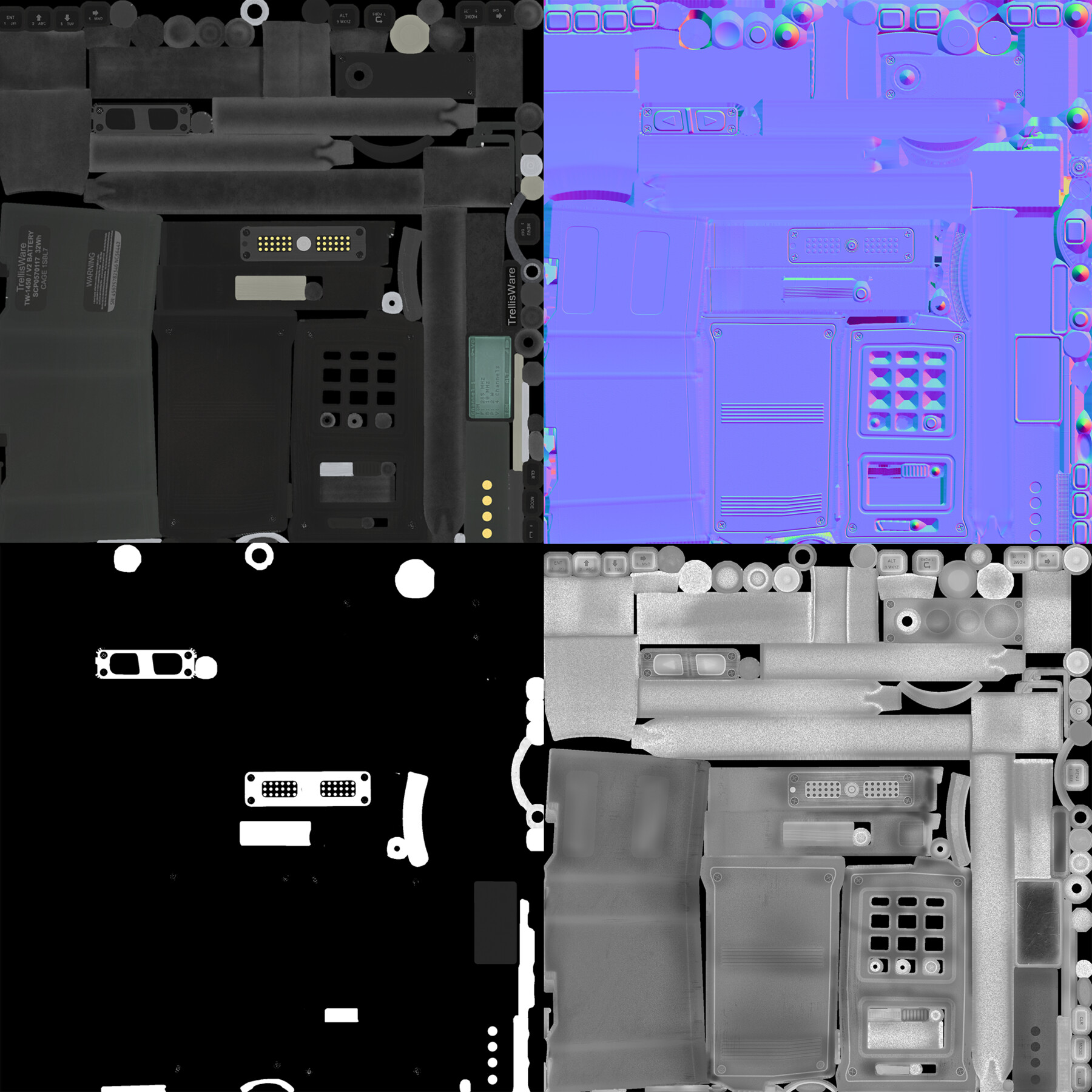 ArtStation - MILITARY Trellis Ware TW-950 TSM Radio Low-poly 3D model ...
