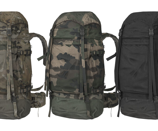ArtStation - MILITARY F2 Bergan Backpack Low-poly 3D model | Game Assets