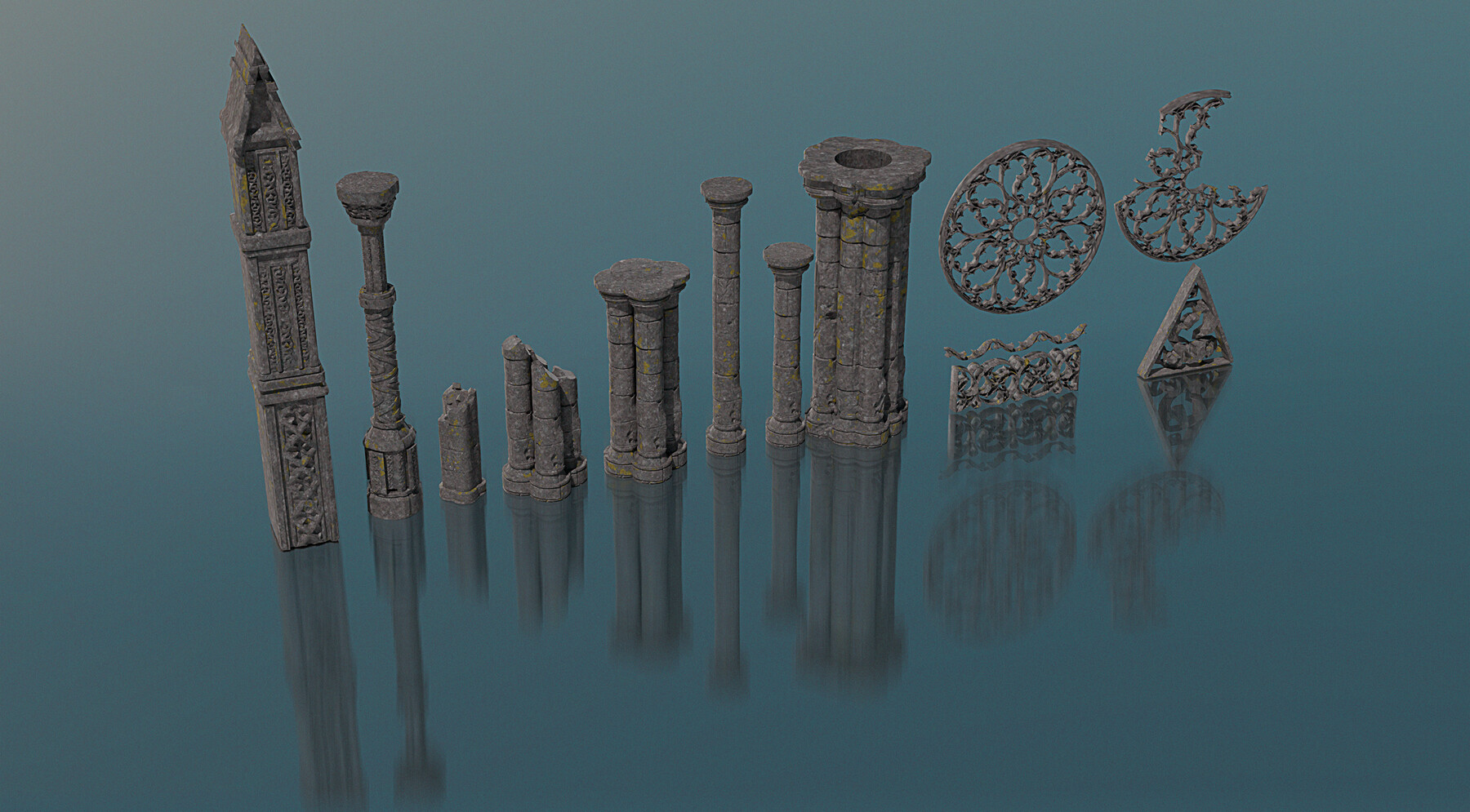 ArtStation - Gothic KitBash Pack for Concept Art | Resources