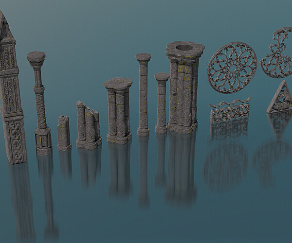 ArtStation - Gothic KitBash Pack for Concept Art | Resources