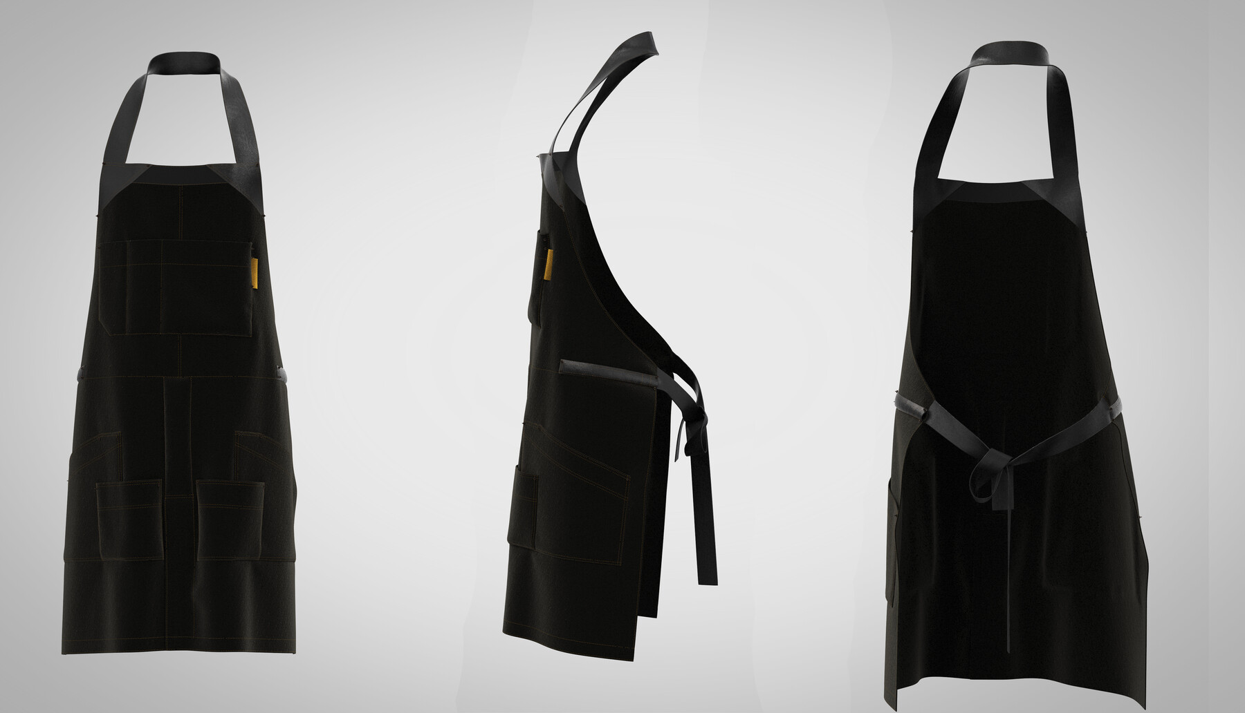 ArtStation - Apron for barista or hairdresser. | Game Assets