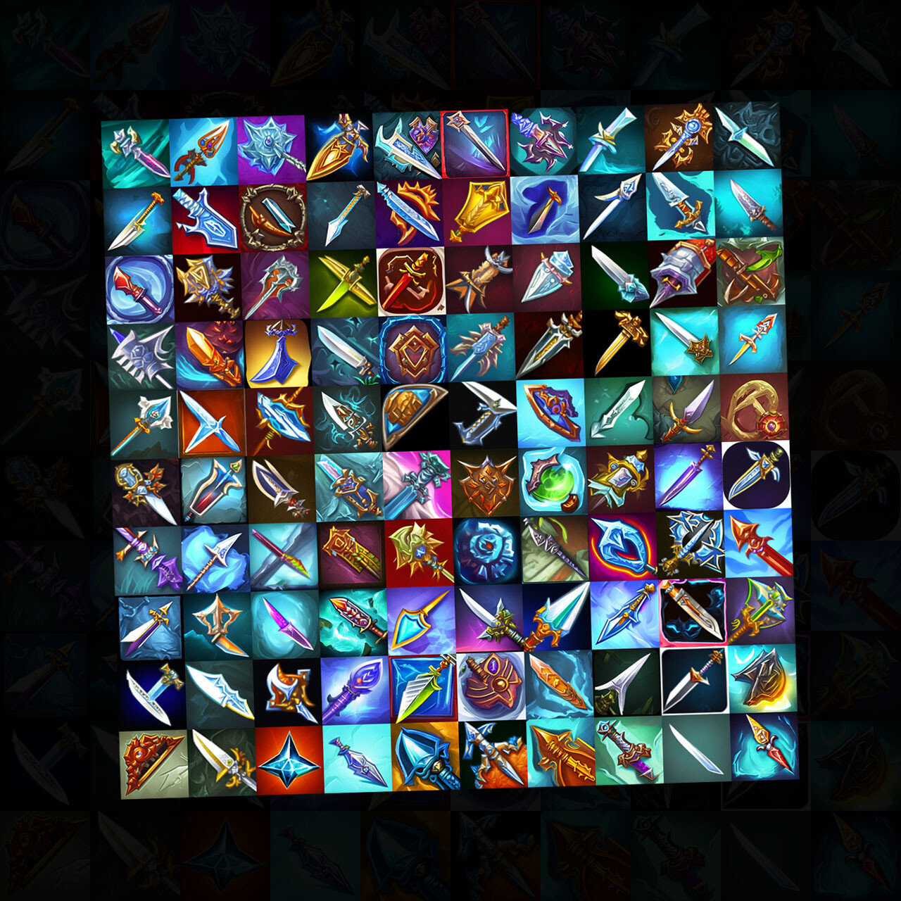 ArtStation - SWORDS Game Icons | Latentspace 1.1 (64x64) | Game Assets