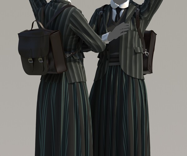ArtStation - School Uniform | Game Assets