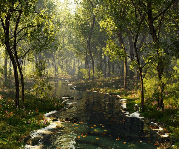 ArtStation - Mystic brook | Resources