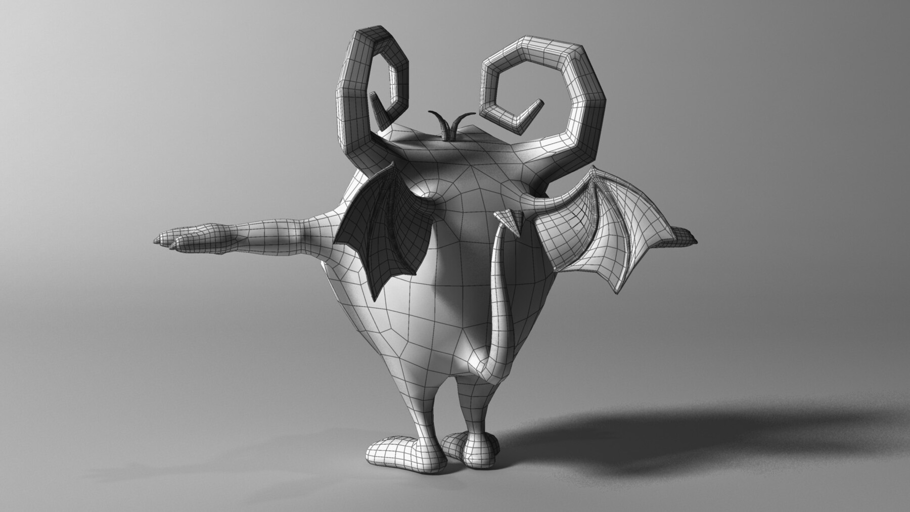 ArtStation - Cartoon Red Monster Rigged | Game Assets