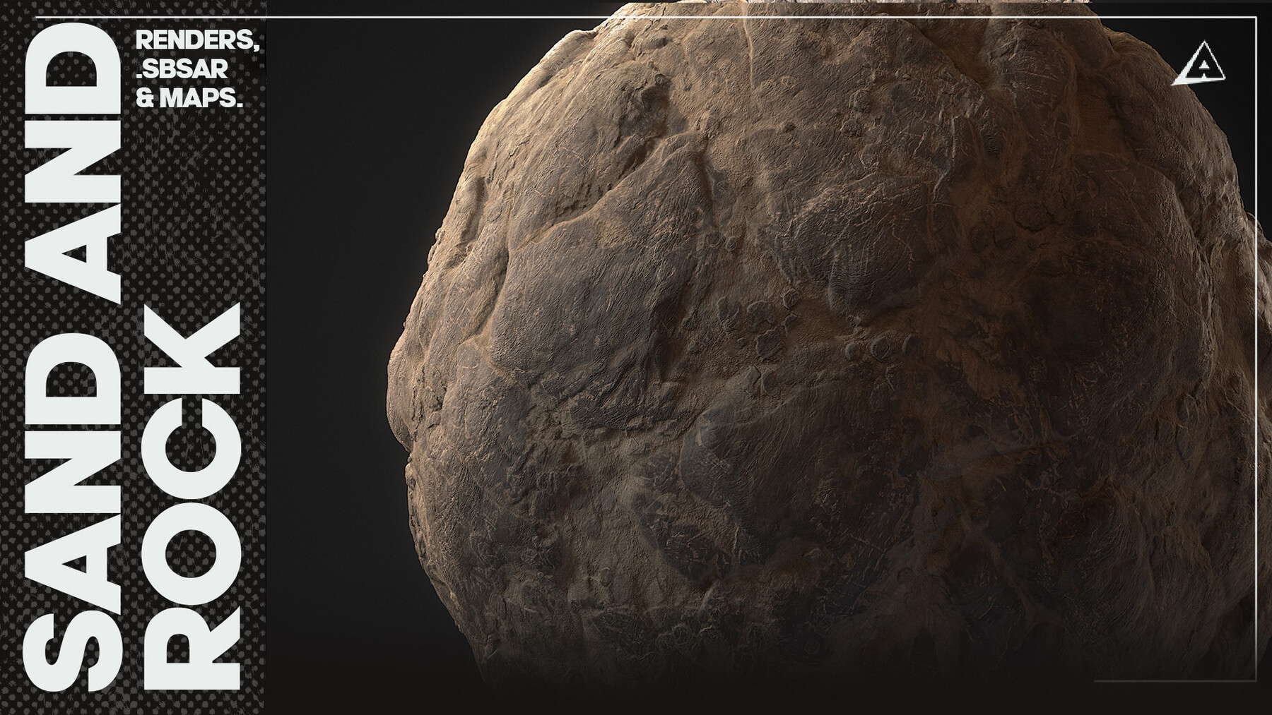 ArtStation - Realistic Sandy Rocks Material .SBSAR/map files. | Game Assets