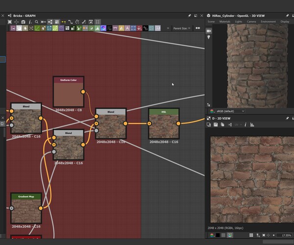 ArtStation - Realistic Brick Material .SBS/.SBSAR&map files. | Game Assets