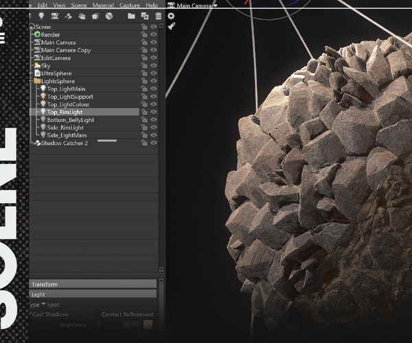 ArtStation - Marmoset Material-render scene template | Resources