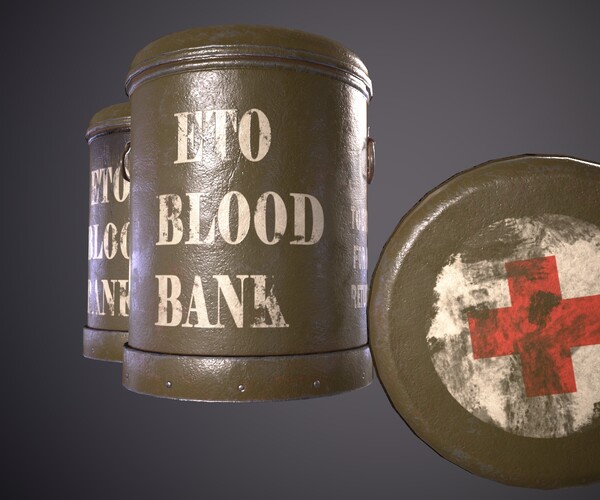 ArtStation - BloodBank Lowpoly Model | Resources