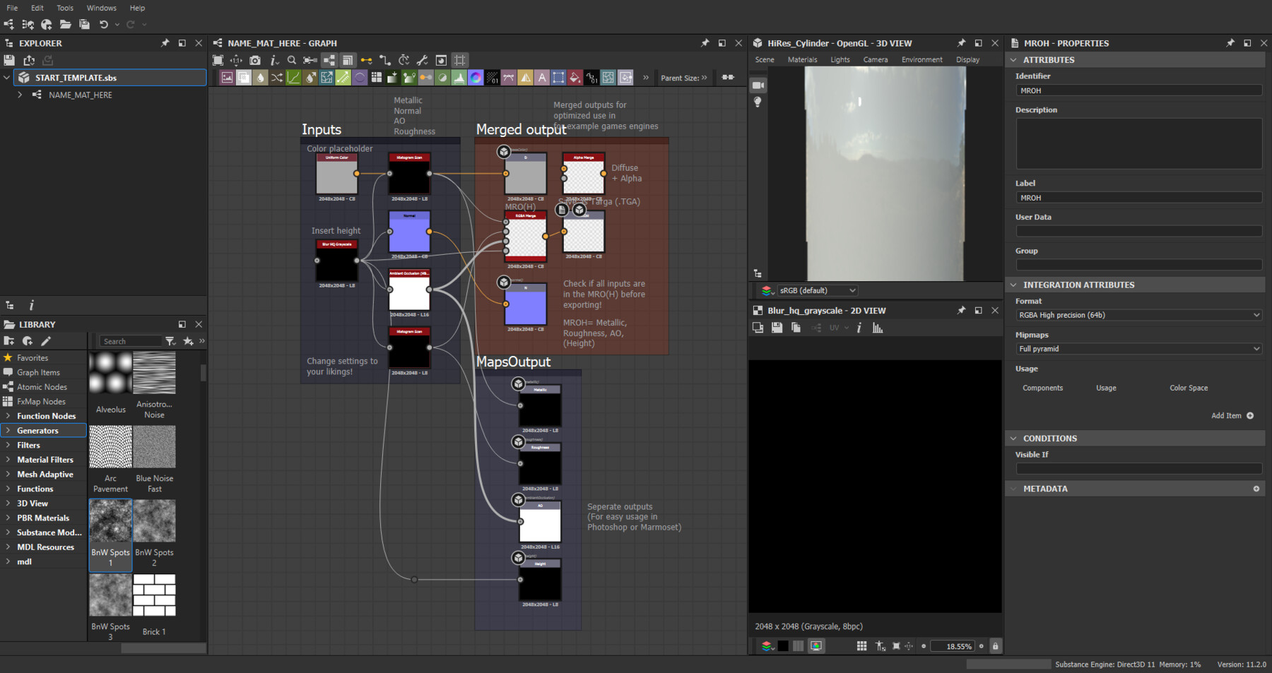 ArtStation - Substance Designer Startup Template | Resources