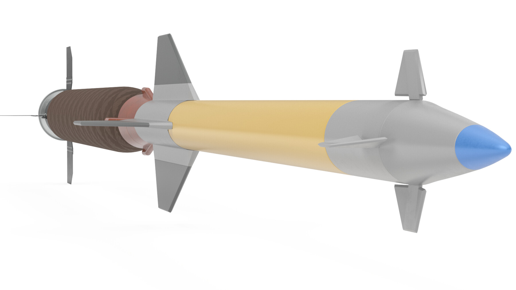 ArtStation - Pantsir S1 Two-Stage Missile 57E6E 3D Model | Resources