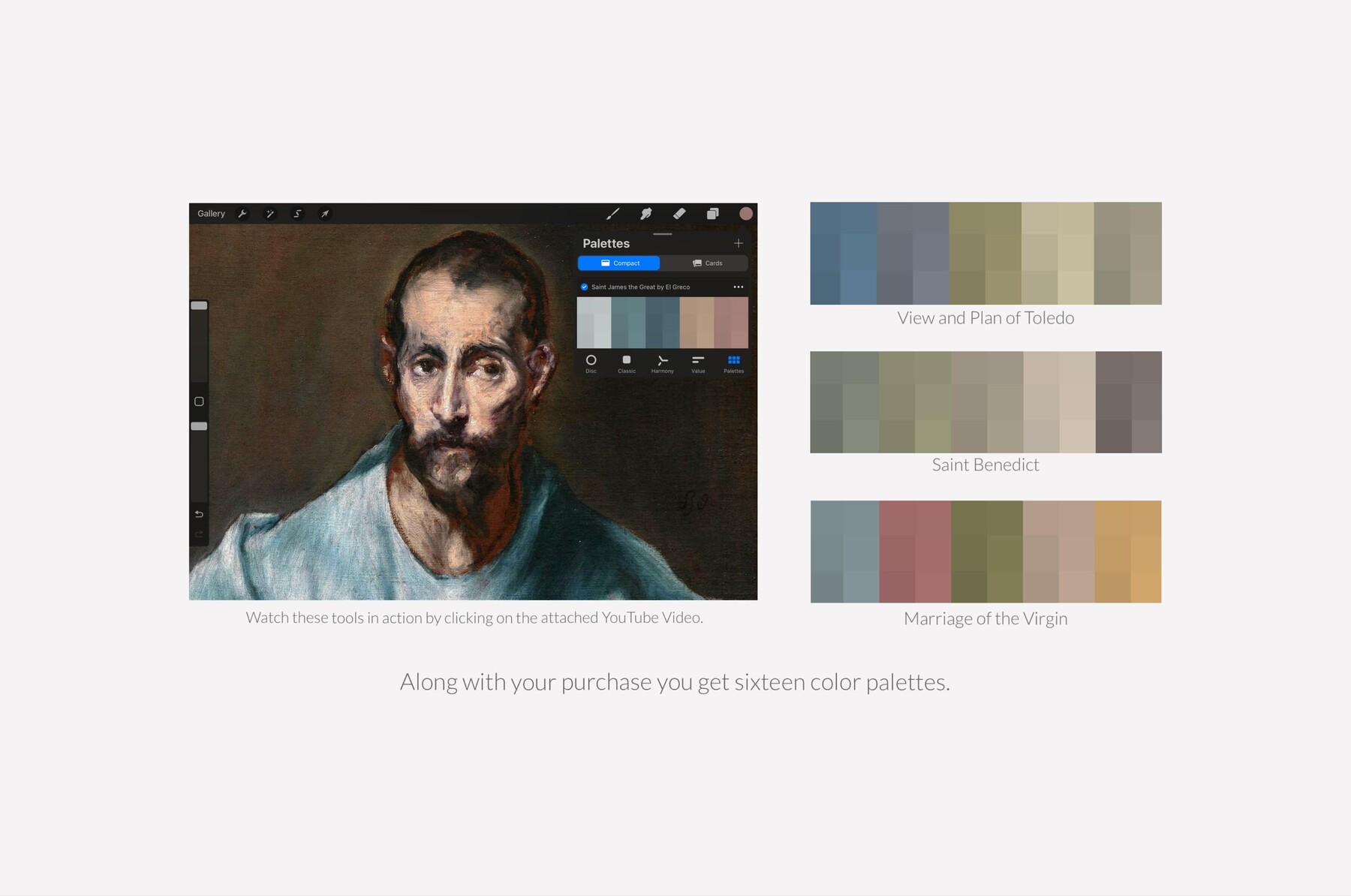 ArtStation - El Greco Procreate Brushes & Color Swatches | Brushes