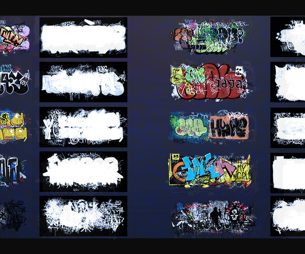 ArtStation - GRAFFITI DECALS Vol.1 | Game Assets