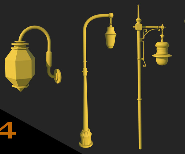 ArtStation - Street Light Base Mesh (Game Ready) | Game Assets