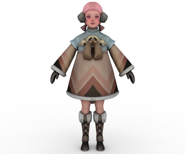 ArtStation - Anime Cute Drake Girl | Game Assets