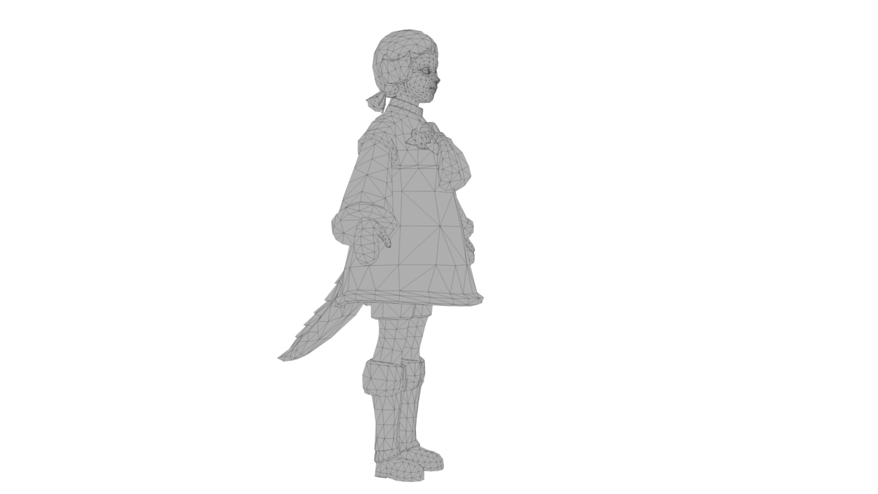 ArtStation - Anime Cute Drake Girl | Game Assets