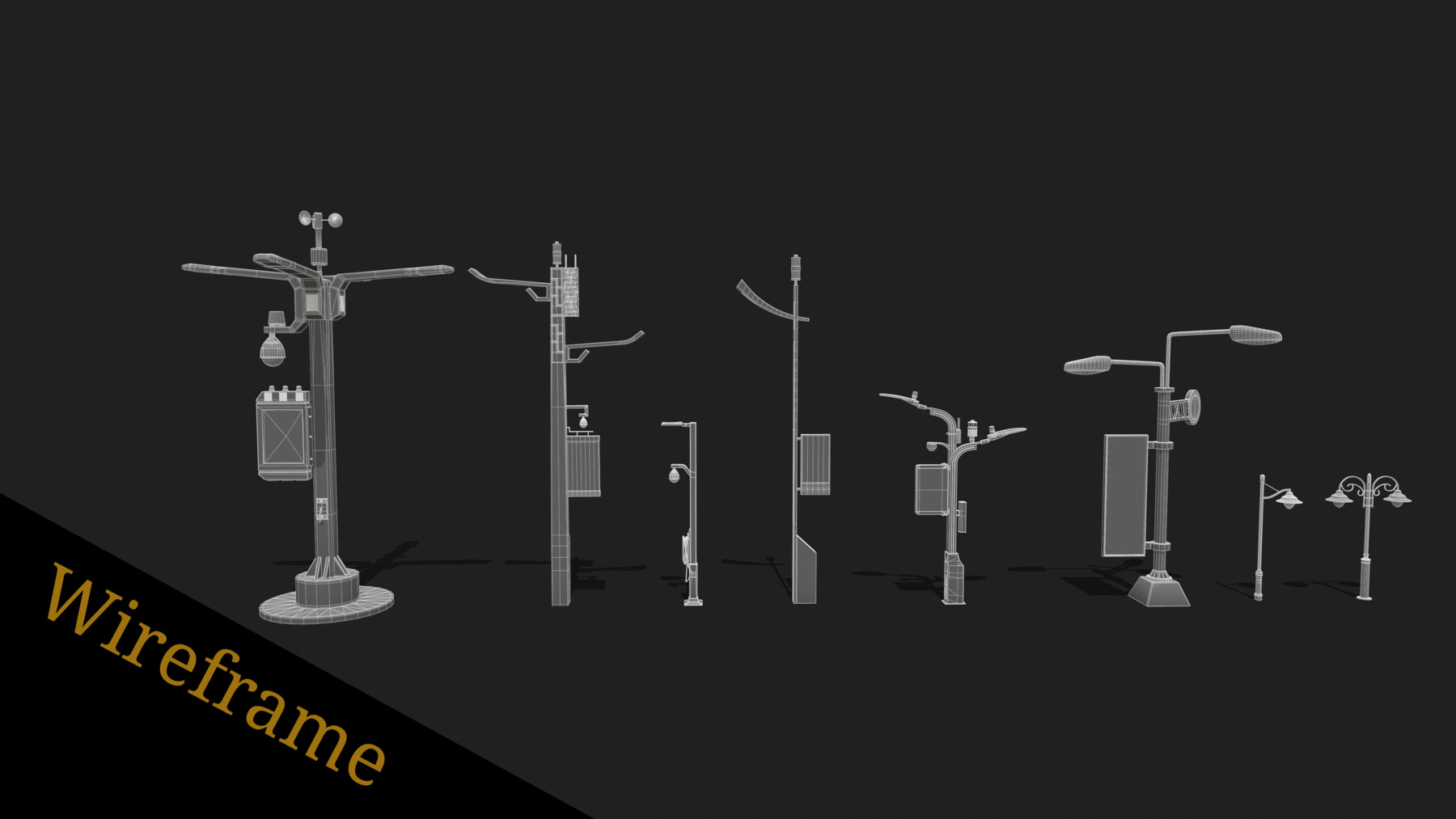 ArtStation - Street Light Base Mesh (Game Ready) | Game Assets