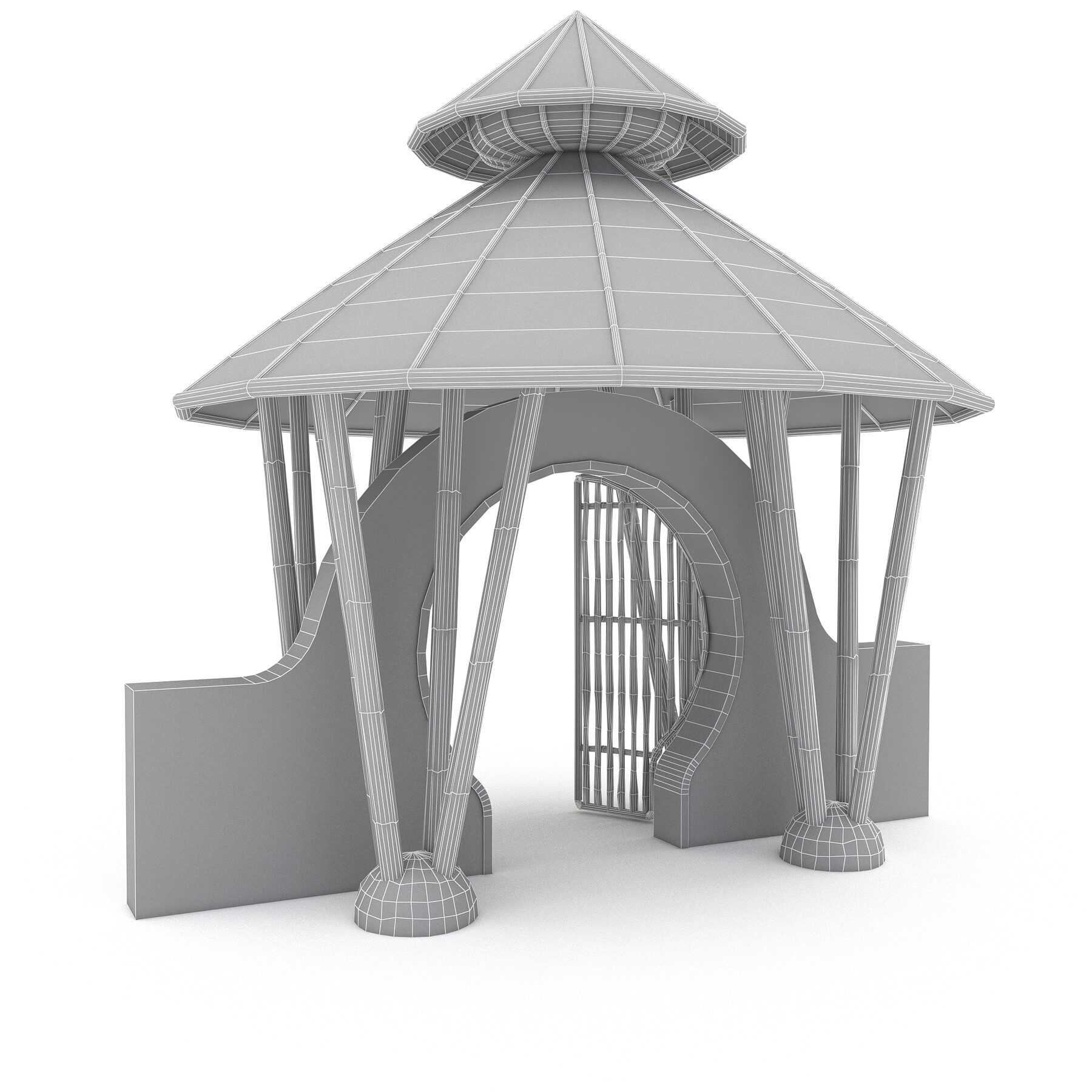 ArtStation - 3D model bohemian garden gate | Resources