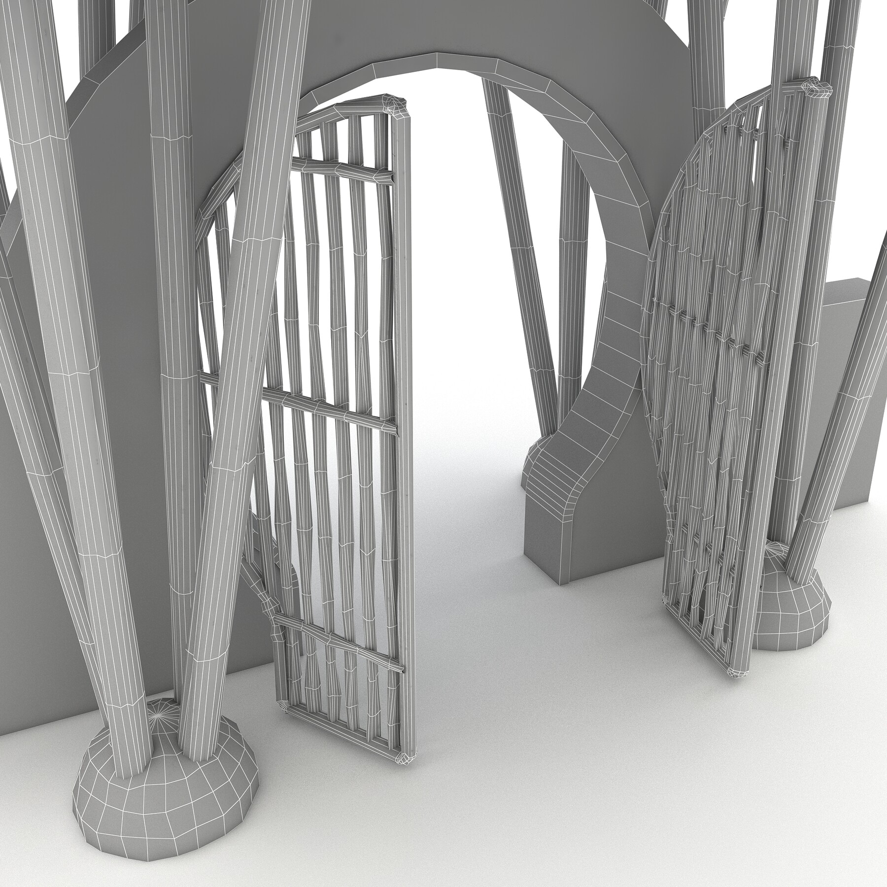 ArtStation - 3D model bohemian garden gate | Resources