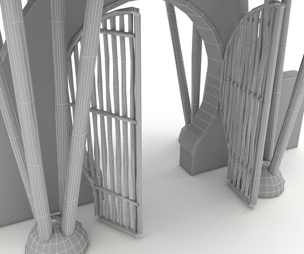 ArtStation - 3D model bohemian garden gate | Resources