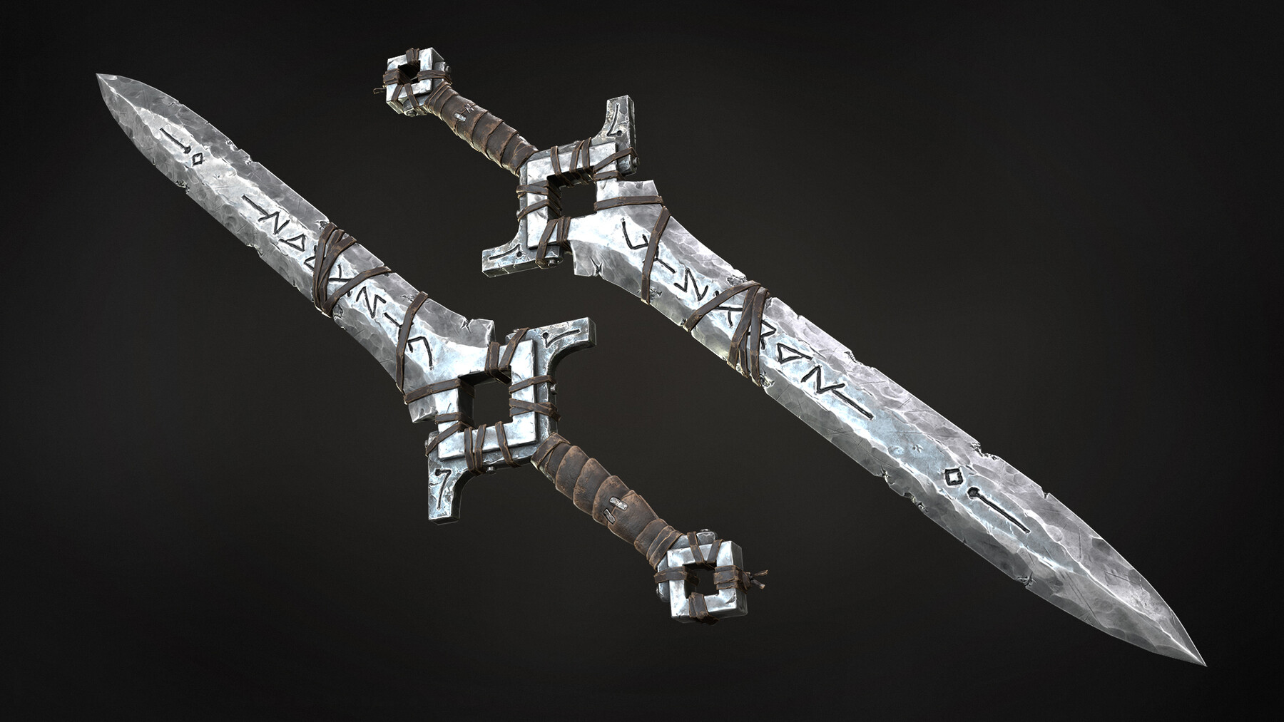 ArtStation - Old rune sword / Weapon / Forged / Dagger / Knife ...