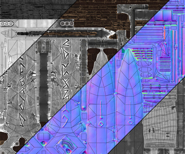 ArtStation - Old rune sword / Weapon / Forged / Dagger / Knife ...