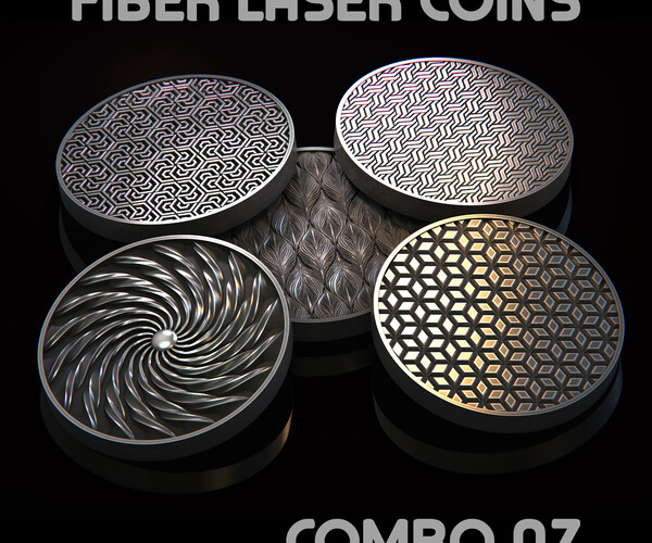 ArtStation - Fiber Laser Coins - Combo Set 06 | Resources
