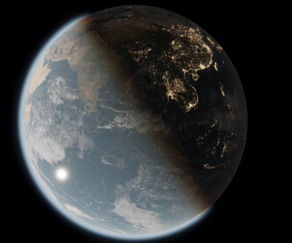 ArtStation - Photorealistic Earth Animated Low-poly 3D model | Game Assets