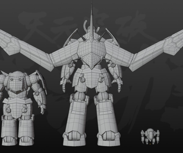 ArtStation - Gurren Lagann - Tengen Toppa Gurren Lagann - 3D Blender ...