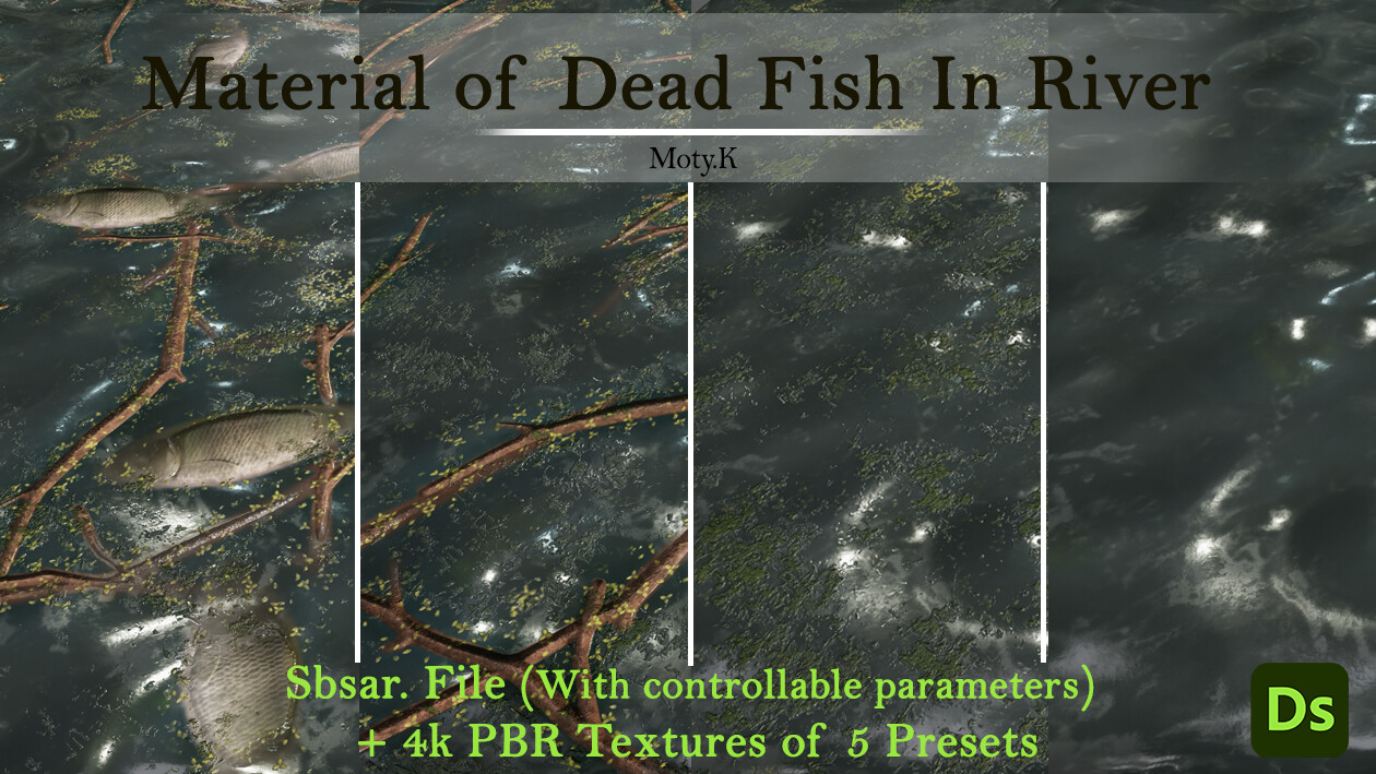 ArtStation - Material of Dead Fish in River | Game Assets
