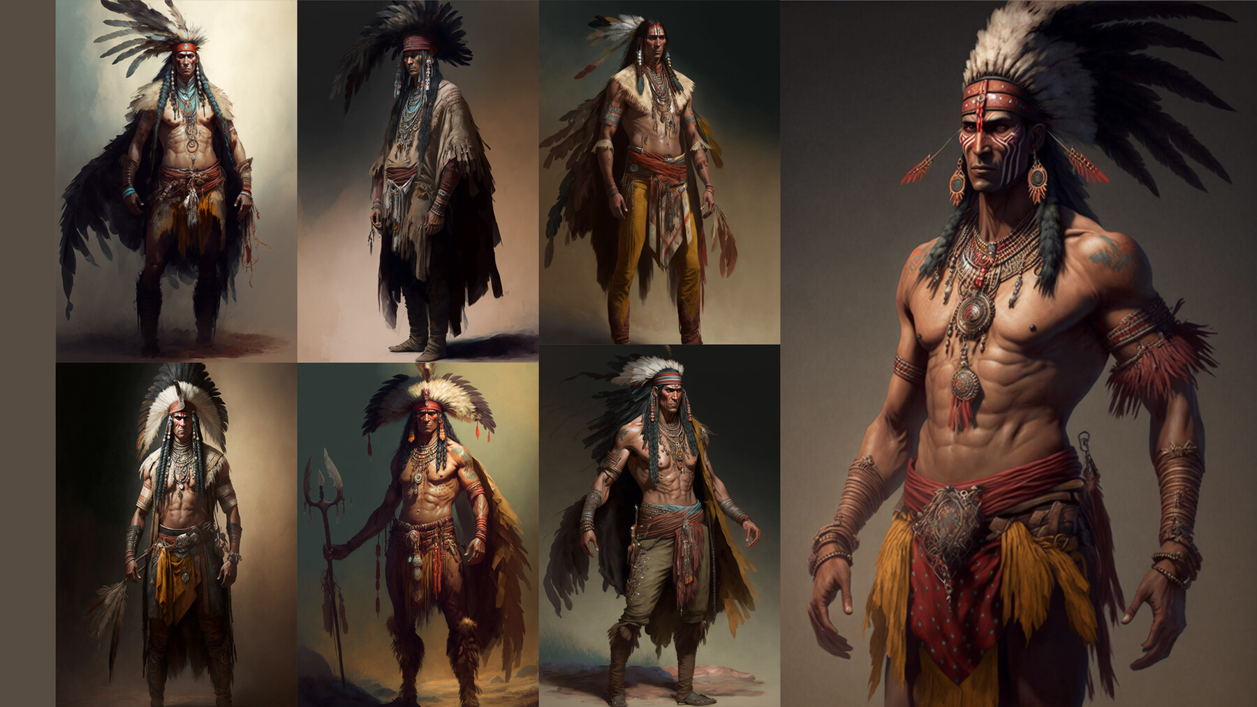 ArtStation - 200 American Indians-Concept Reference Pack Vol.01 | Artworks