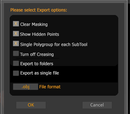 ArtStation - Fix obj names for zbrush subtool | Resources