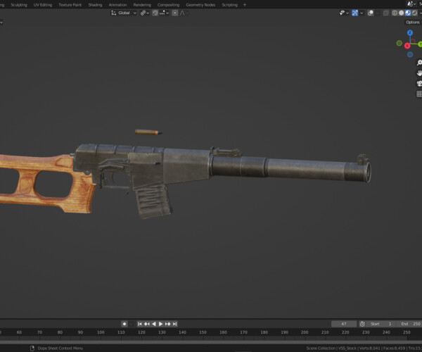 ArtStation - MILITARY Game Ready VSS Vintorez | Game Assets