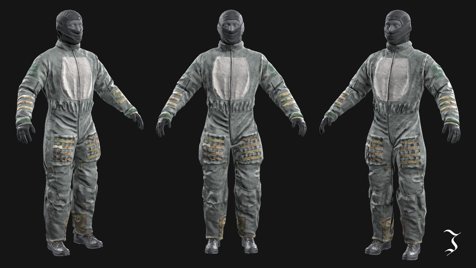 ArtStation - MILITARY Game Ready Fort Fortres Frag Suit Low-poly 3D ...